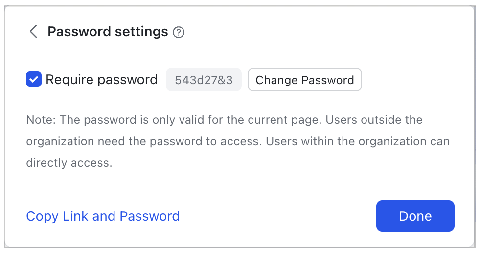 Password protect documents and folders for sharing
