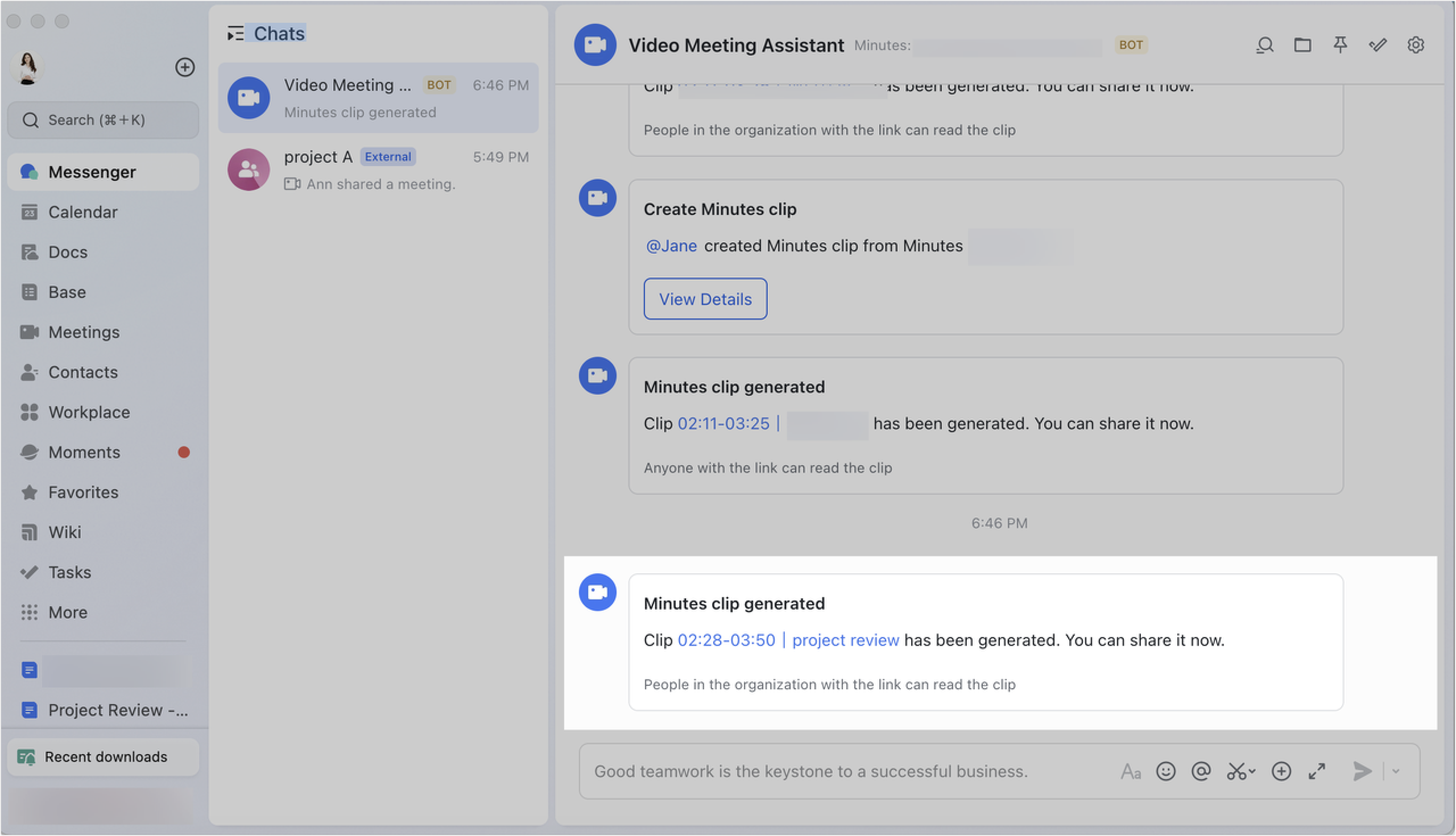 Get started with Lark Minutes